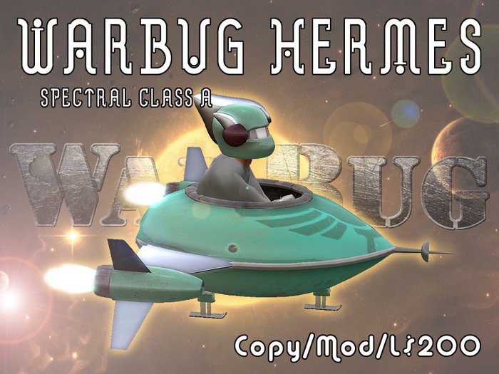 Second Life Marketplace - WarBug Space Ship - Hermes Spectral Class A